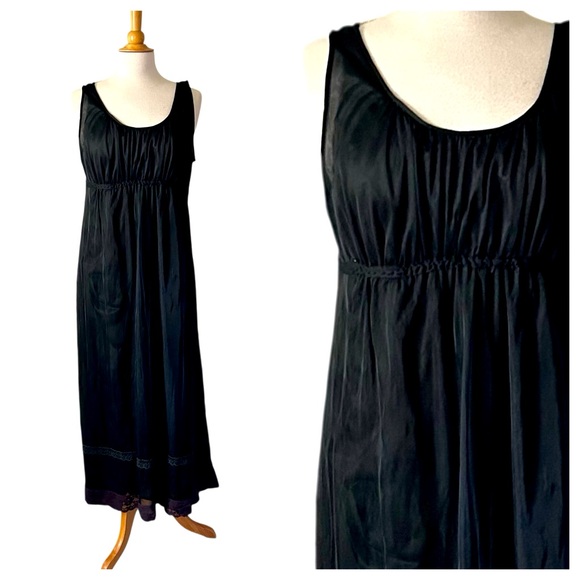 Us Vintage | Intimates & Sleepwear | Vintage Val Mode Long Black Sheer ...
